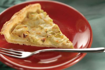 Leek Tart with Smoked Greek Metsovone Cheese | Mediterranean Diet ...