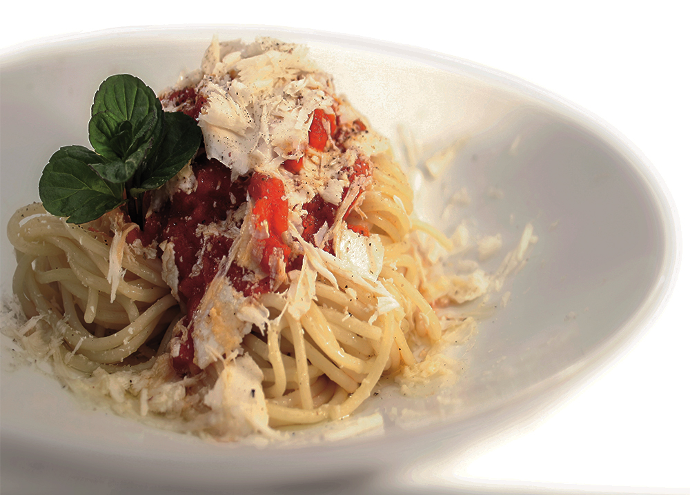 Ikaria Style Spaghetti with Fresh Tomato Sauce and Goat's Milk Cheese ...