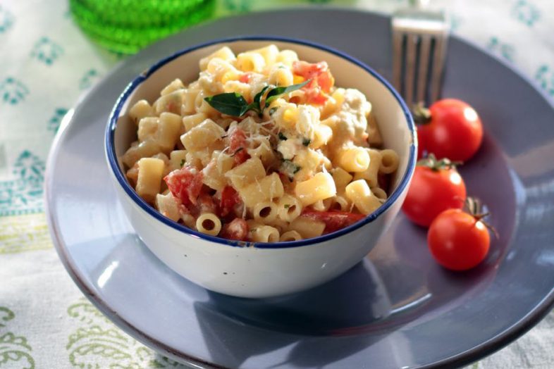 Short Pasta with Cherry Tomatoes, Feta, Basil & Lemon Zest ...