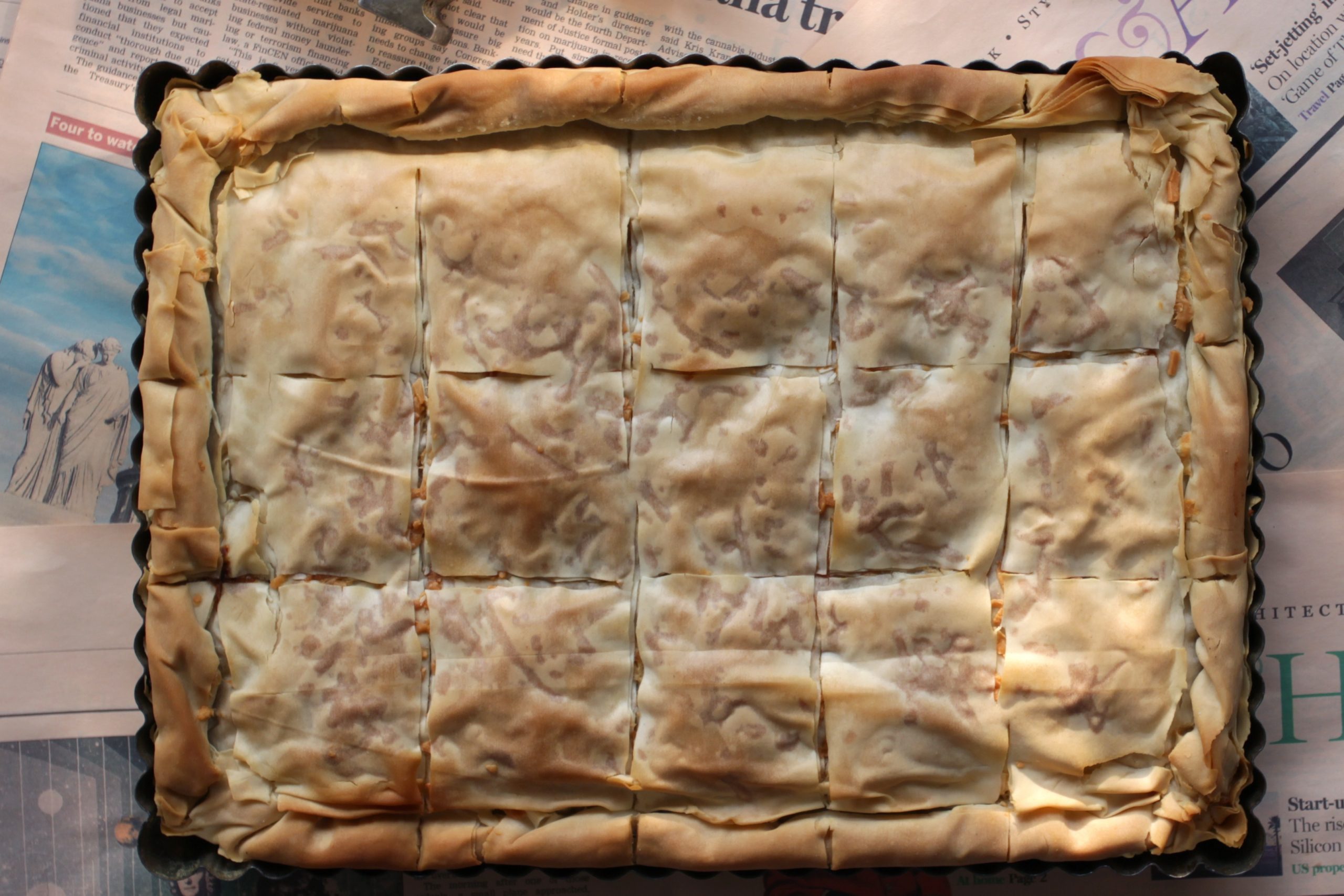 Chicken Phyllo Pie from Naxos Island | Traditional Recipe