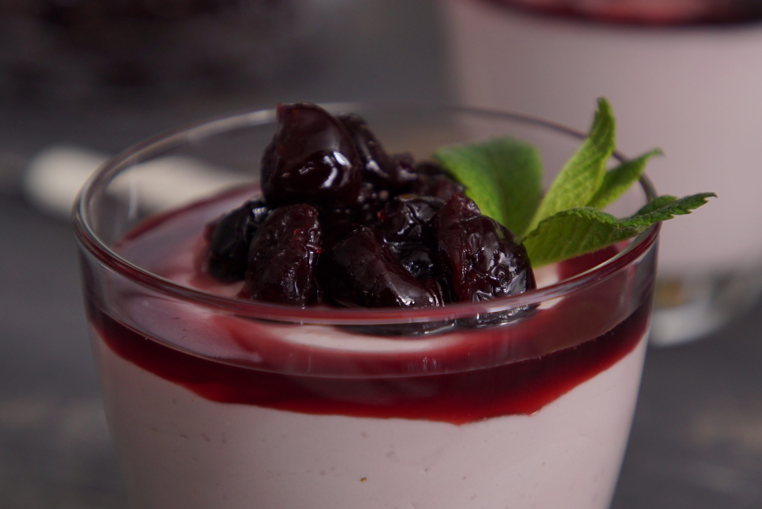 Sour Cherry Greek Yogurt Mousse | Diane Kochilas