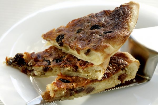 Sweet & Savoury Graviera Cheese Tart with Currants