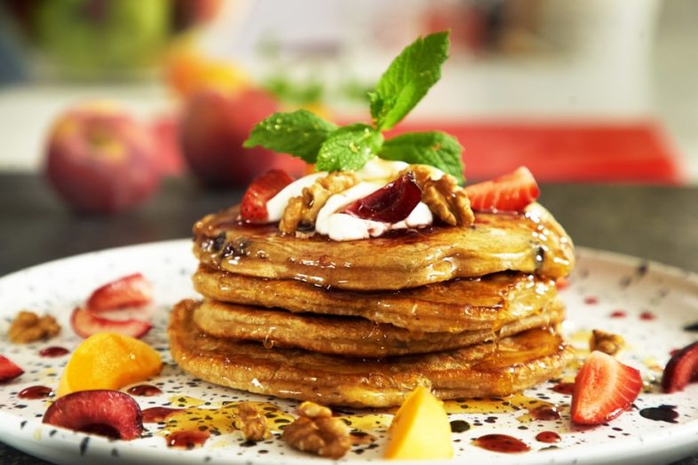 Greek Yogurt Pancakes (Titanite) Recipe | Diane Kochilas