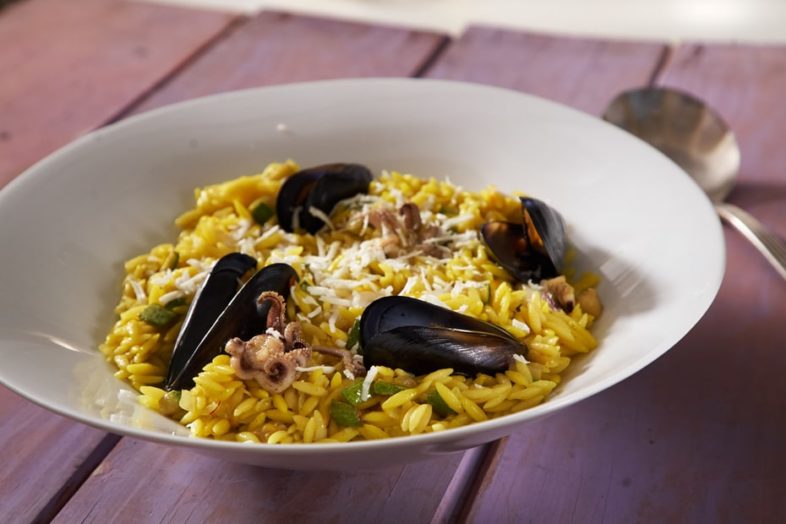 Kritharoto - Seafood Orzo (Greek Orzo & Seafood Risotto)