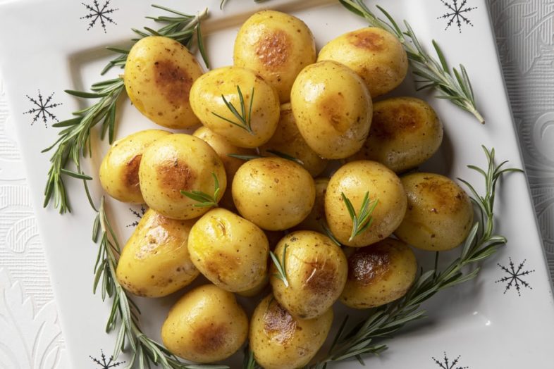 Pan-Roasted Potatoes with Krokos Kozanis and Herbs | Recipe