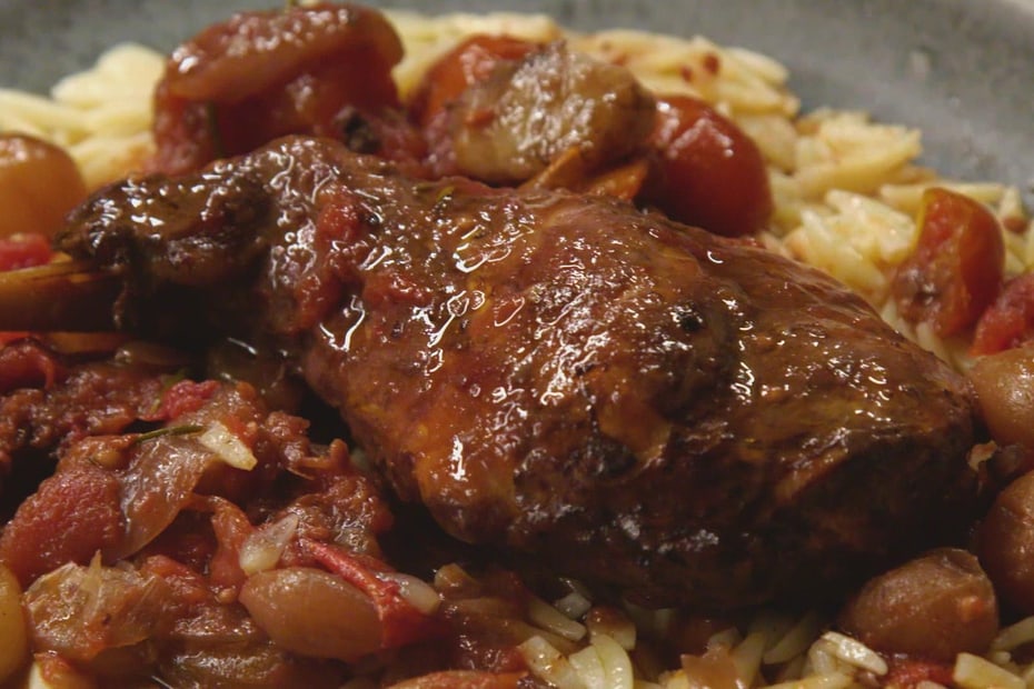 Lagos Stifado - Rabbit Stew from Paros | Diane Kochilas