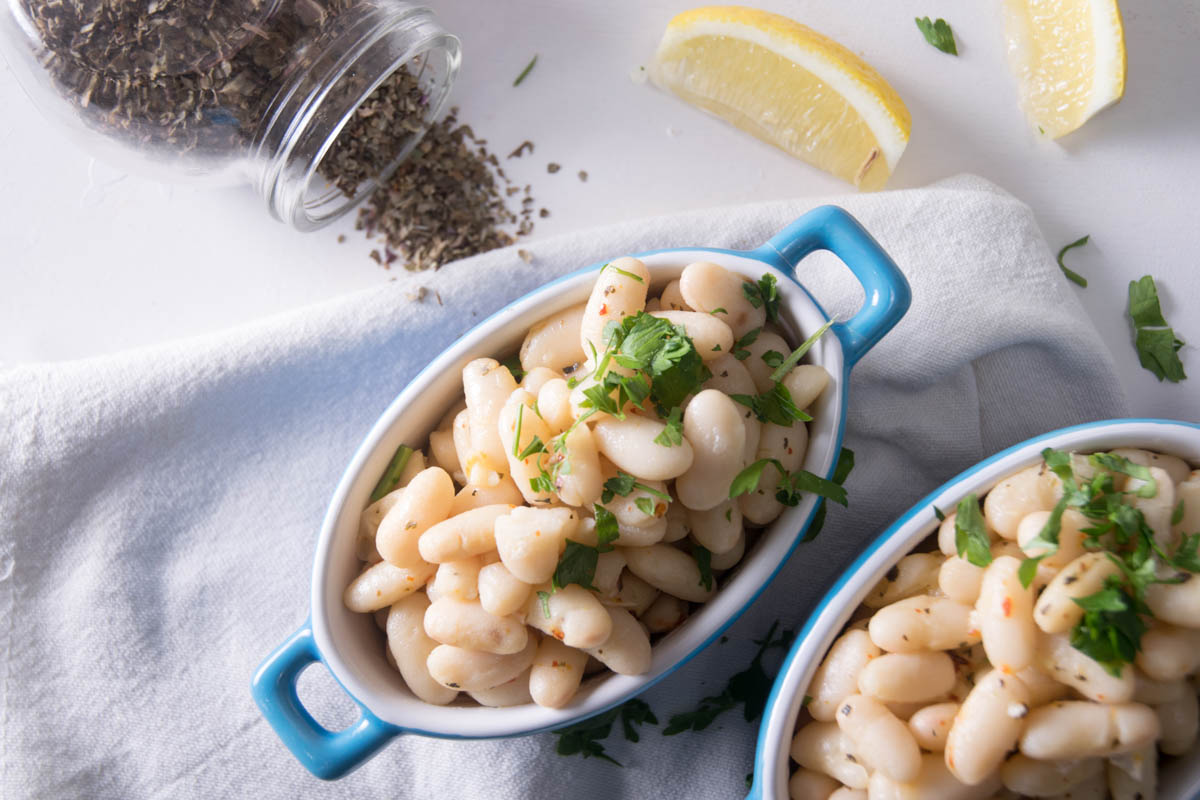 Simple Spicy Beans Recipe - Diane Kochilas