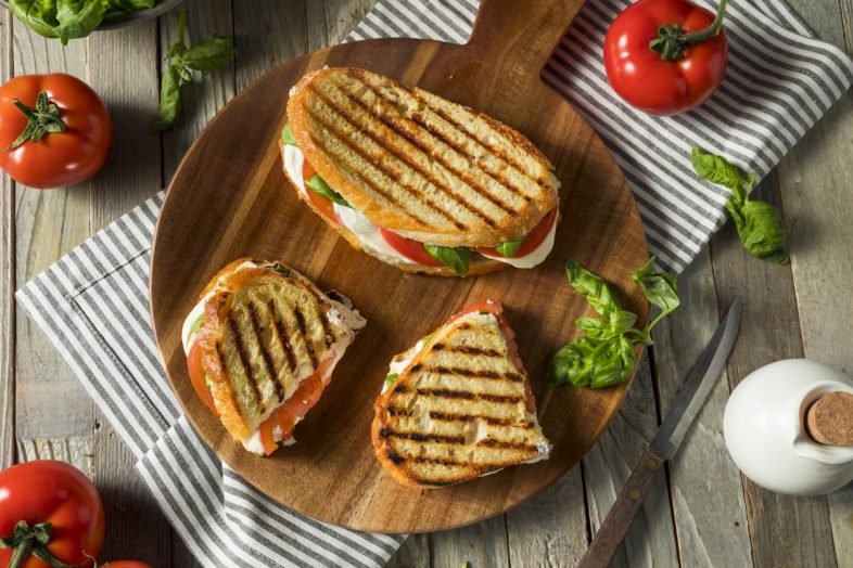 Grilled Mozzarella Sandwich | Diane Kochilas