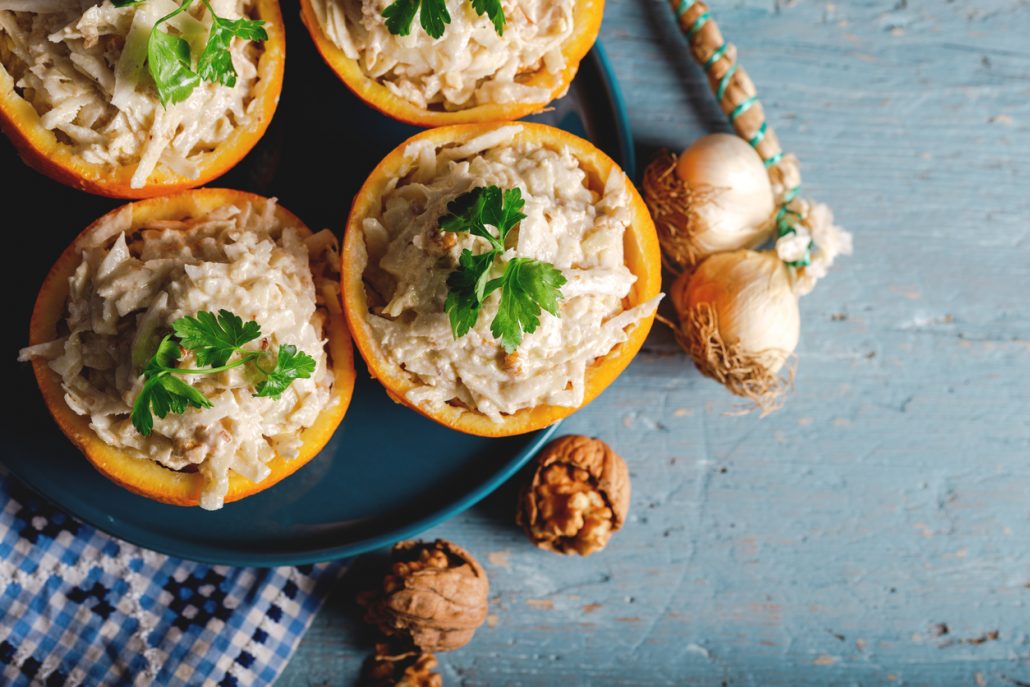 Greek Fish Salad with Mackerel and Capers | Diane Kochilas