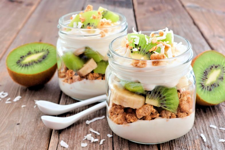 Kiwi-banana-coconut-yogurt Parfait | Diane Kochilas