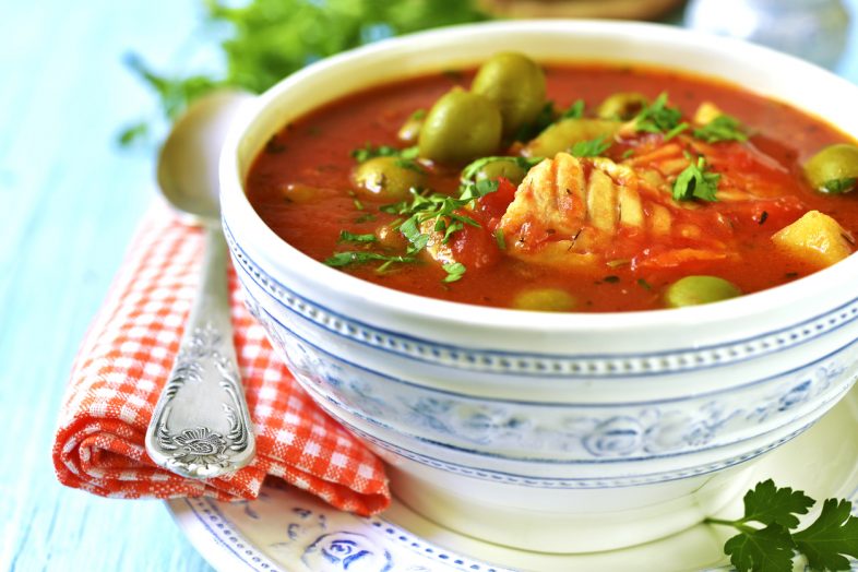 FRESH COD STEW WITH POTATOES AND OLIVES | Diane Kochilas