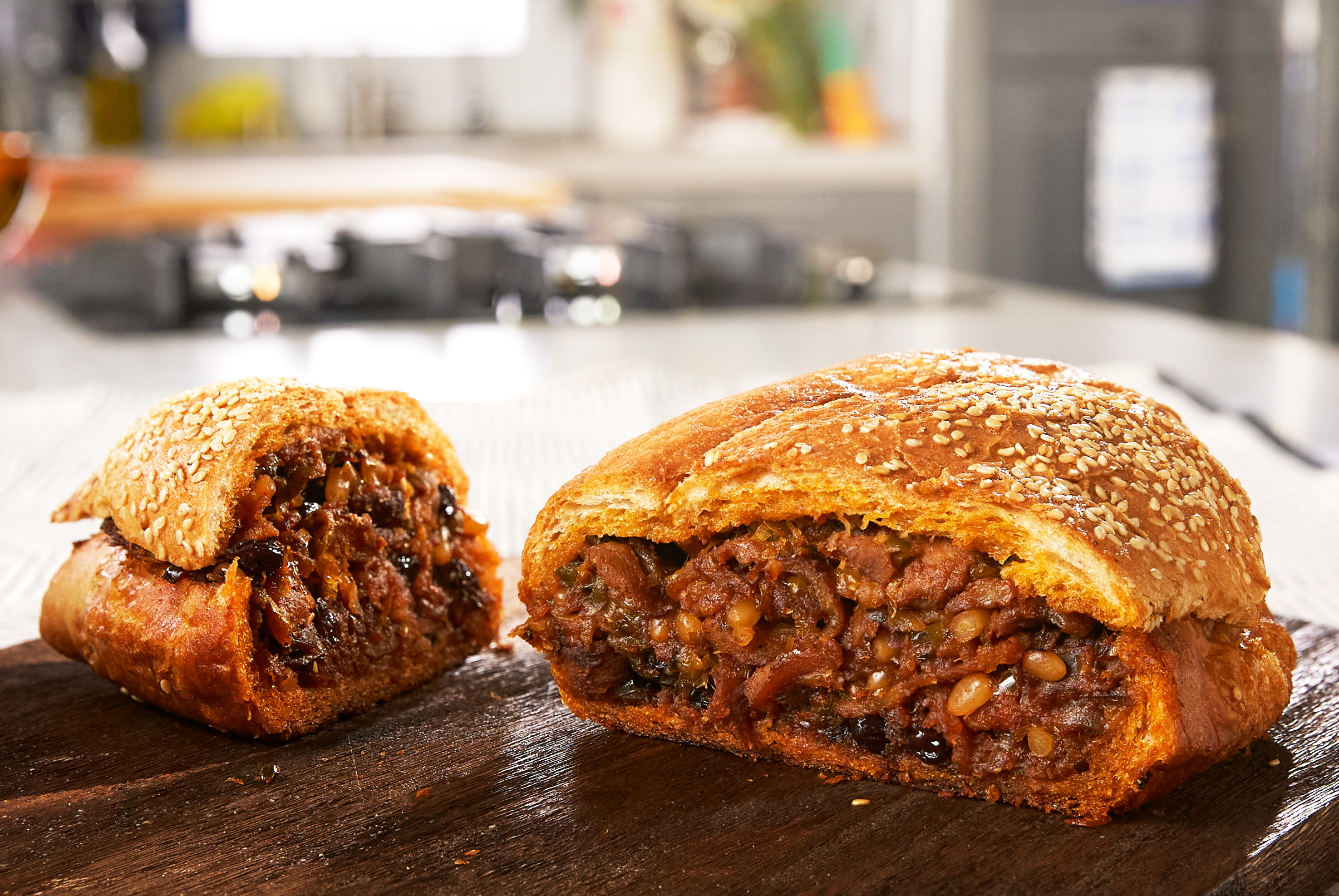 Spicy Gyro Baked In Bread