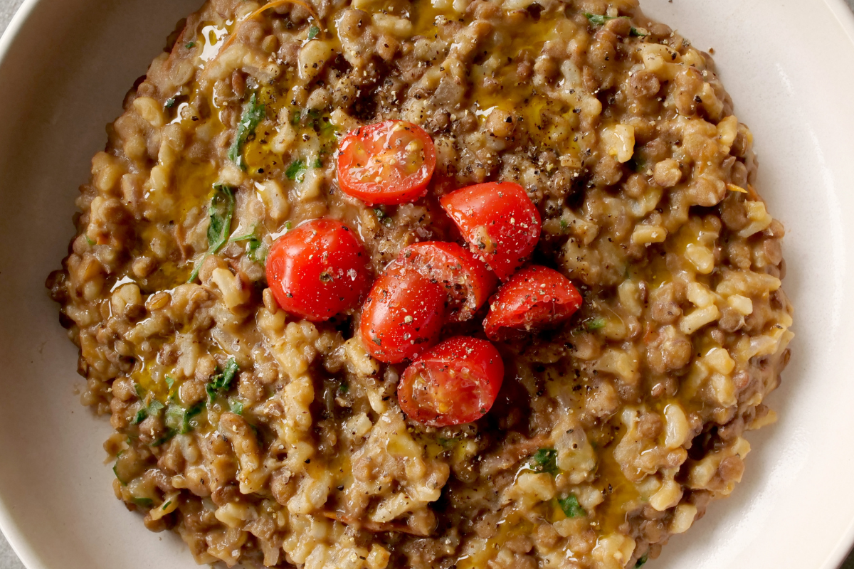 Fakorizo – Greek Lentil Rice | Diane Kochilas