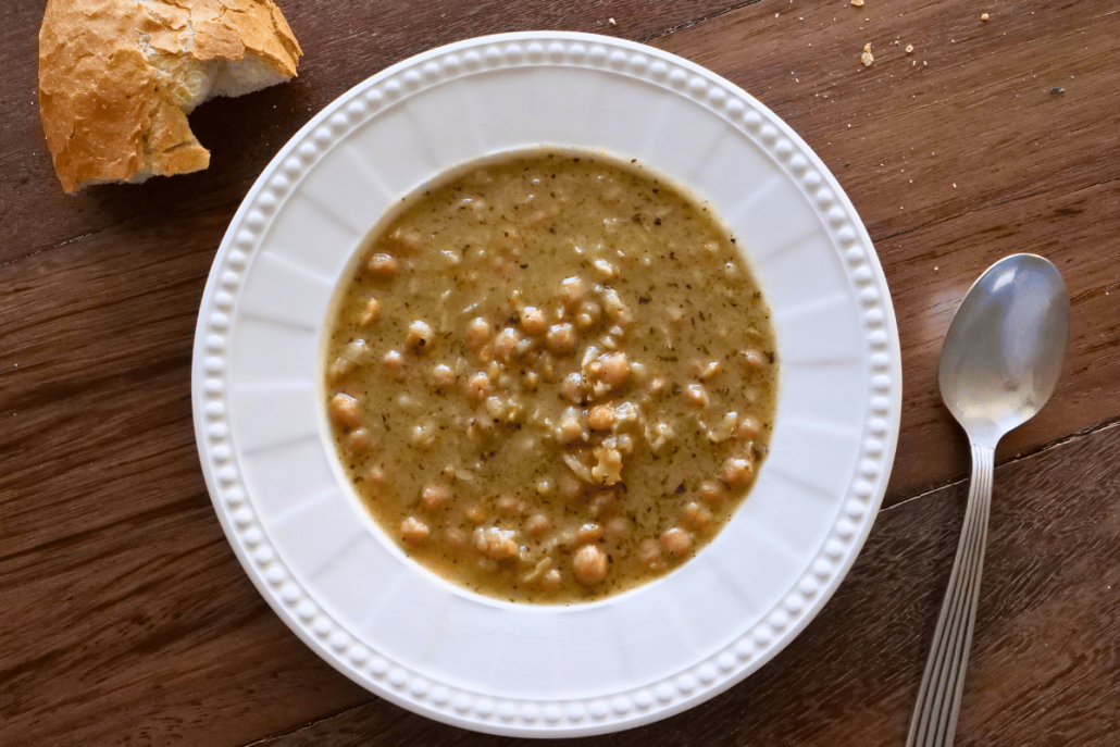Greek Chickpea Soup Diportos Legendary Revithada